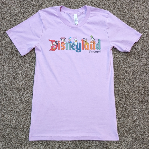 Tops | Disneyland The Original Mickey And Friends Womens Xs Lilac Shirt ...